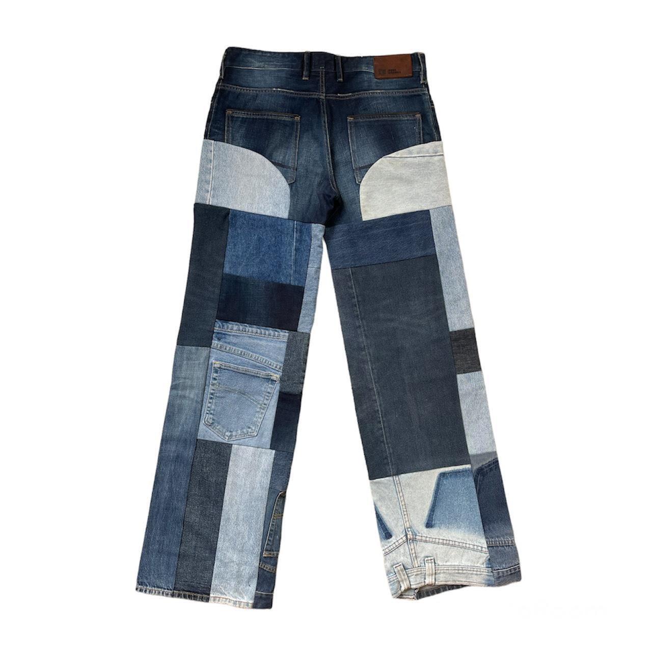 Patchwork custom wide-leg jeans 💎 ABOUT THIS... - Depop
