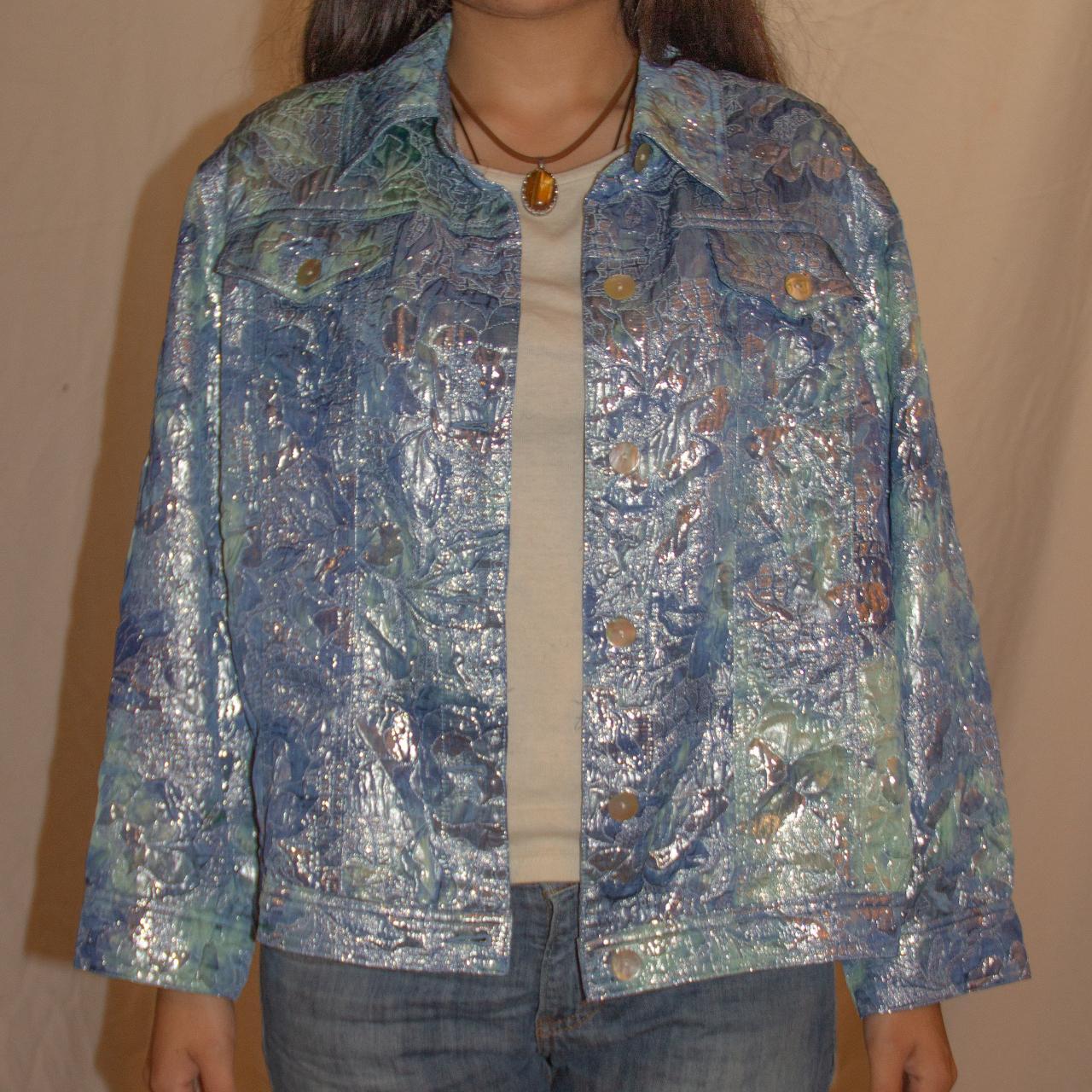 Ruby Rd. Women's Blue Jacket | Depop