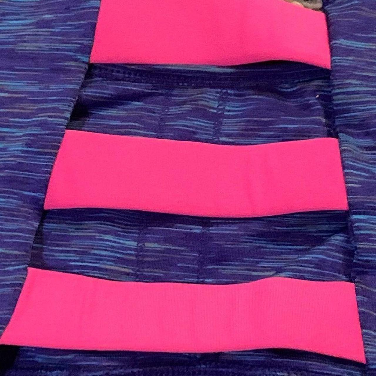 Sports Bra Hot pink and Blue supportive Ladder... - Depop