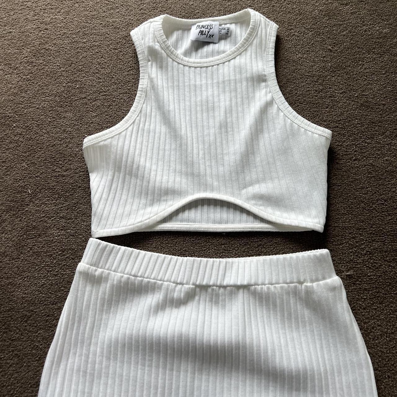 Princess Polly - White set with top and skirt (Ellie... - Depop