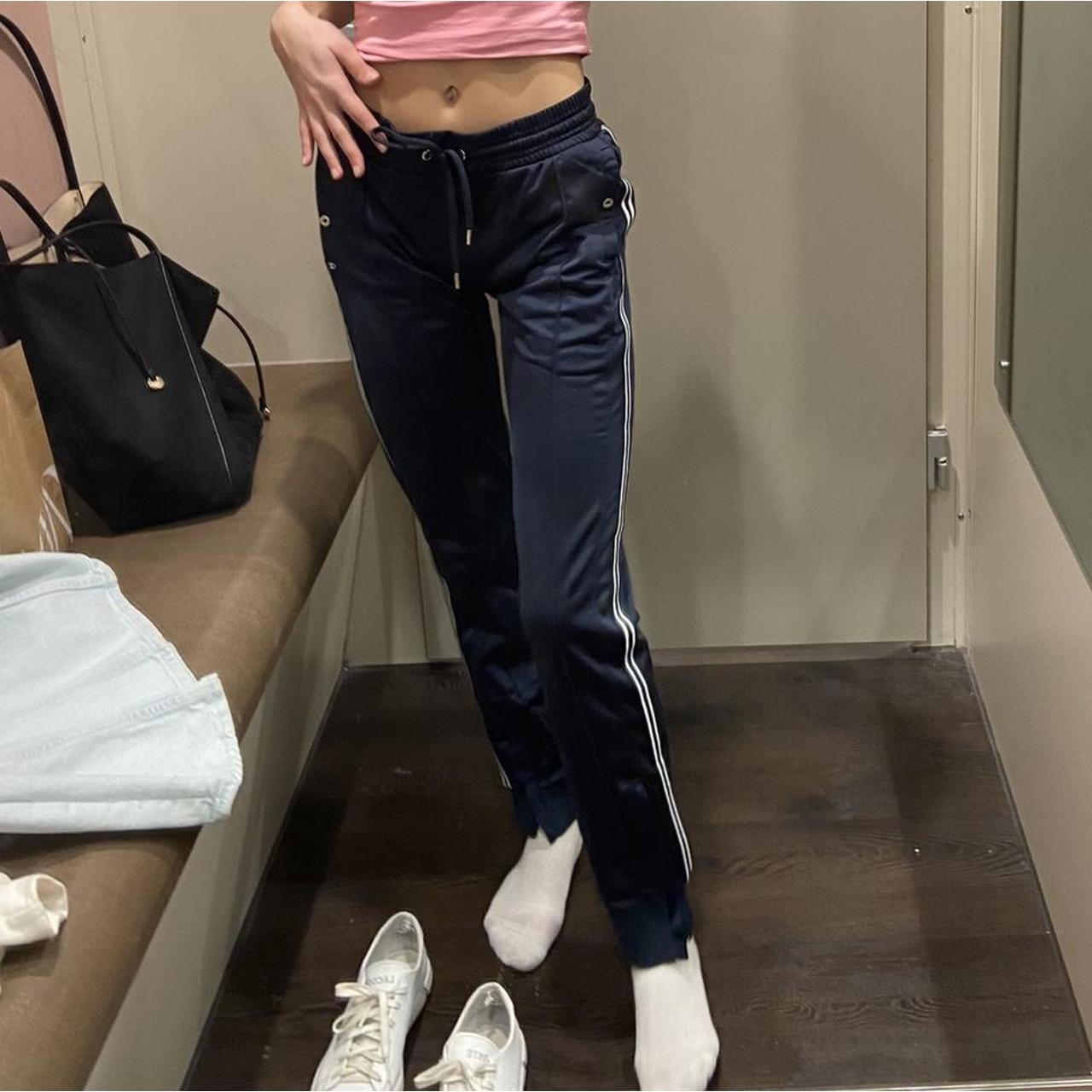 Champion trackies sporty material Small - Depop