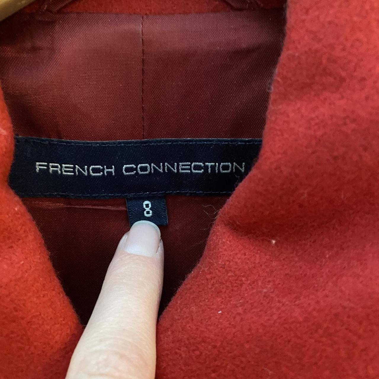 French Connection Women's Red Coat | Depop