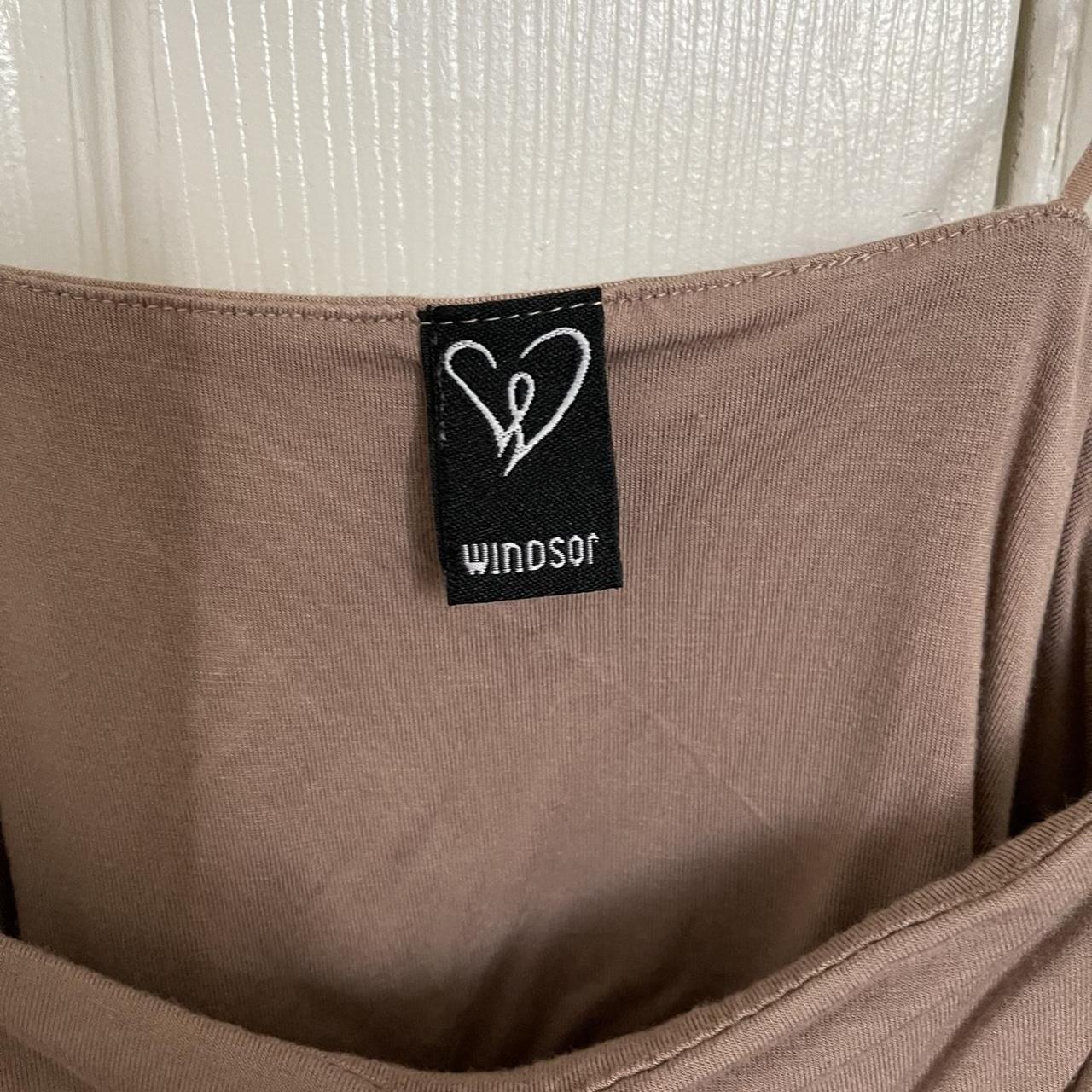 windsor tan beige taupe spaghetti strap crop... - Depop