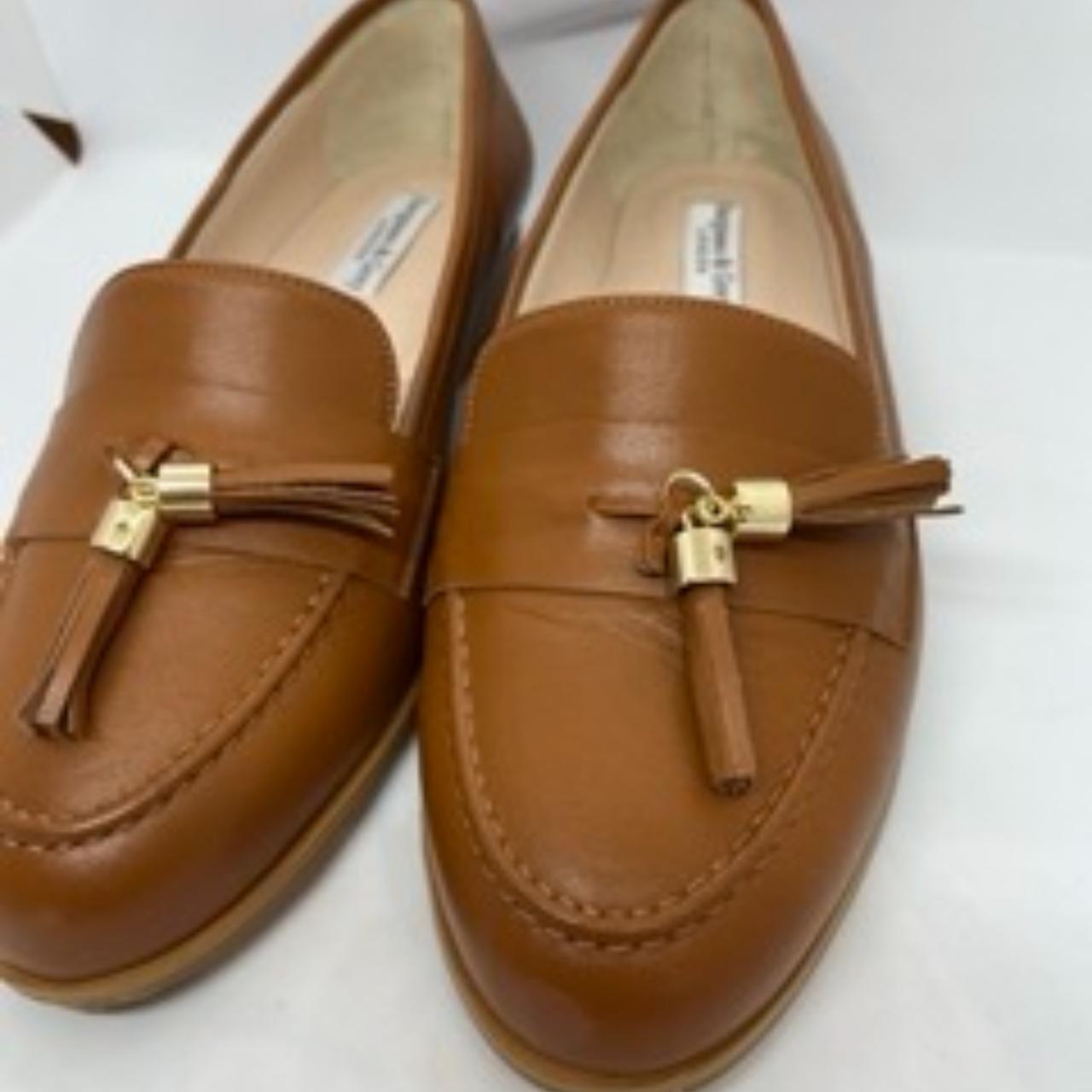 Tan Leather Loafers Sample pair- only worn for a... - Depop