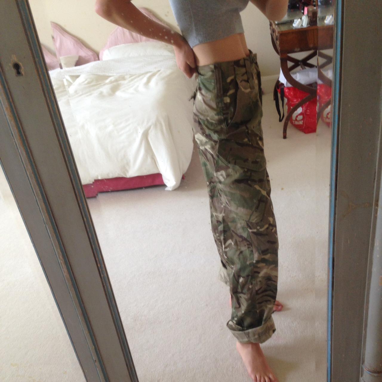 Camo camouflage trousers jeans ccf army style. Probs... - Depop