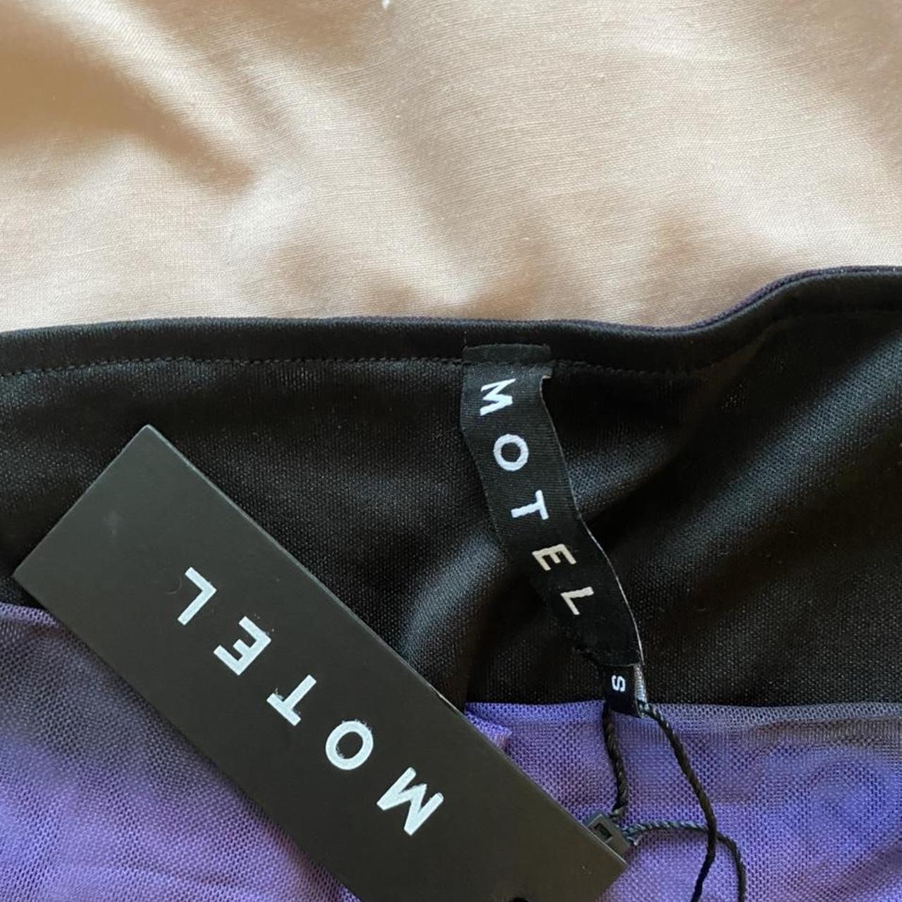 brand new purple and black motel rocks cowl neck... - Depop