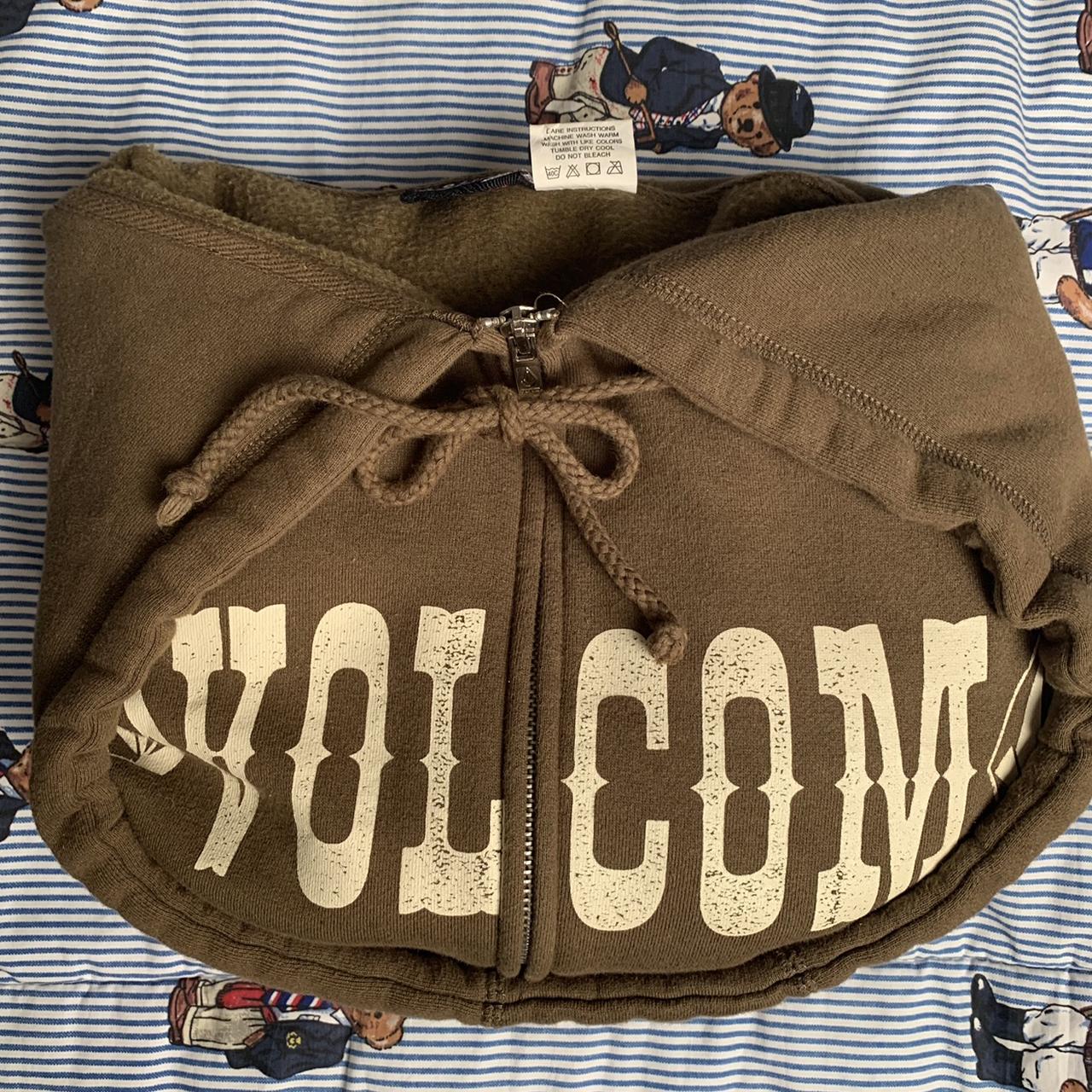 Early 2000s VOLCOM STONE zip up hoodie 9/10 slight... - Depop