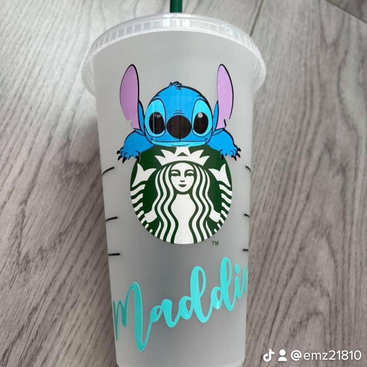 Stitch cold cup #disney #coldcup# starbucks#... - Depop