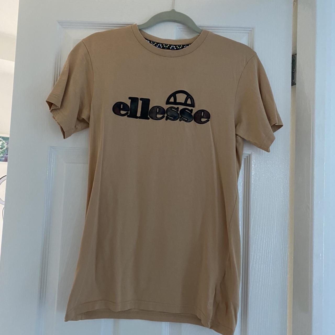 Ellesse tan top with tie-dye ellesse symbol Never... - Depop