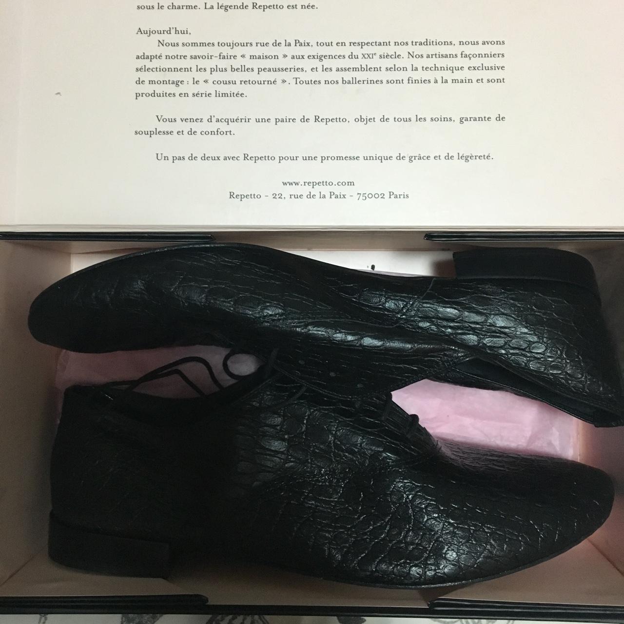 Men's #repetto #laceups #leather #embossed #croc... - Depop