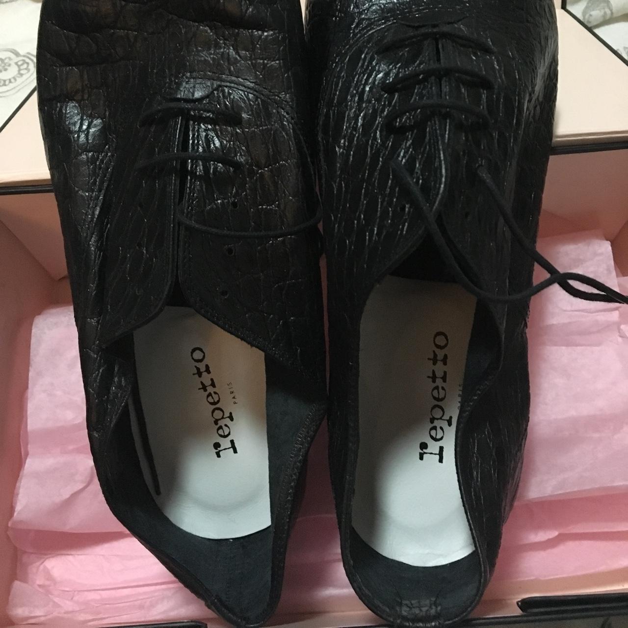 Men's #repetto #laceups #leather #embossed #croc... - Depop