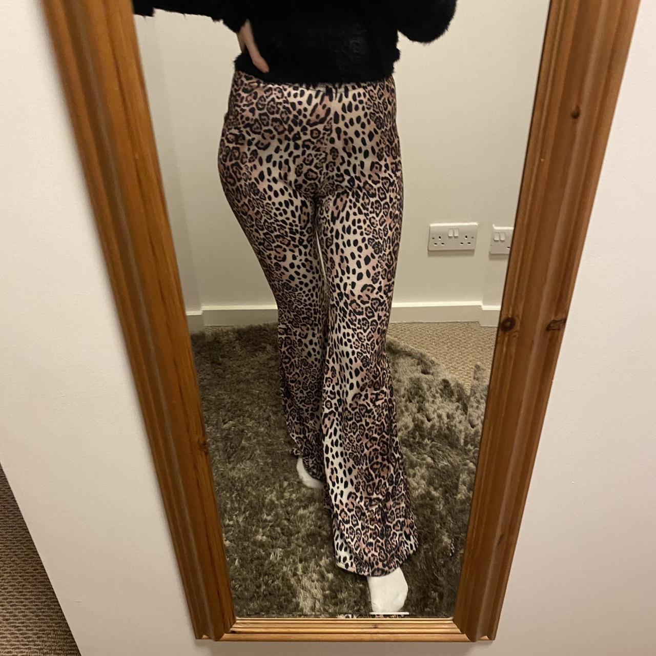 Beautiful leopard print flares 🐆 I’m 5’6 usually an... - Depop