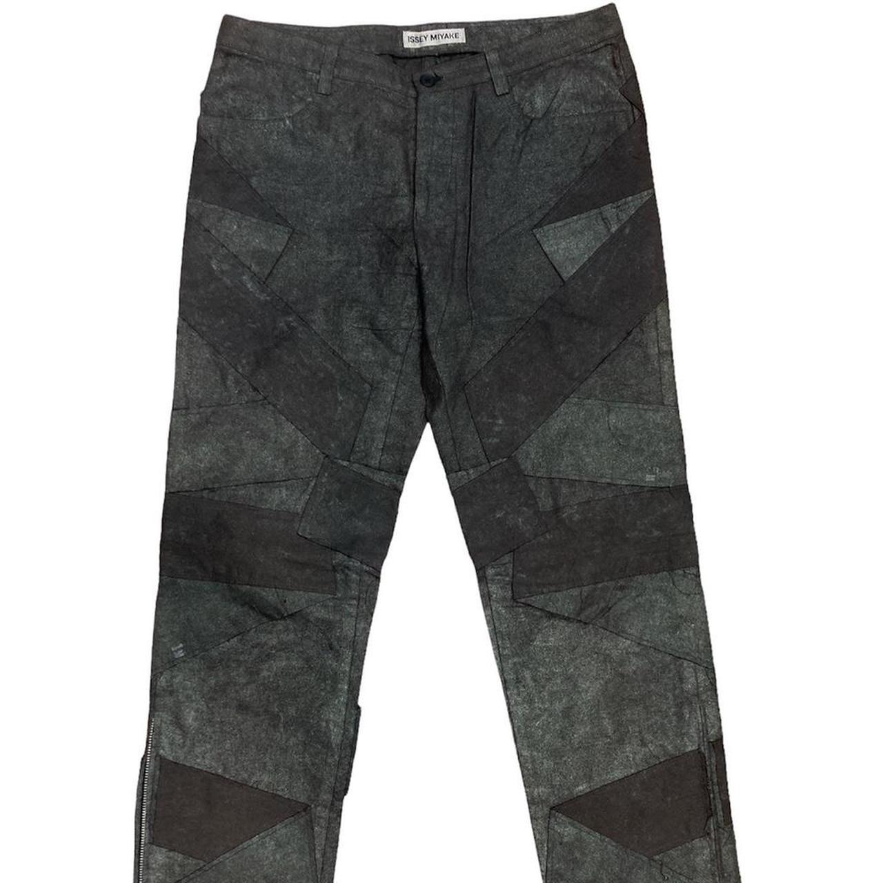 Issey Miyake 2002AW Glitter Patchwork Pants Size... - Depop