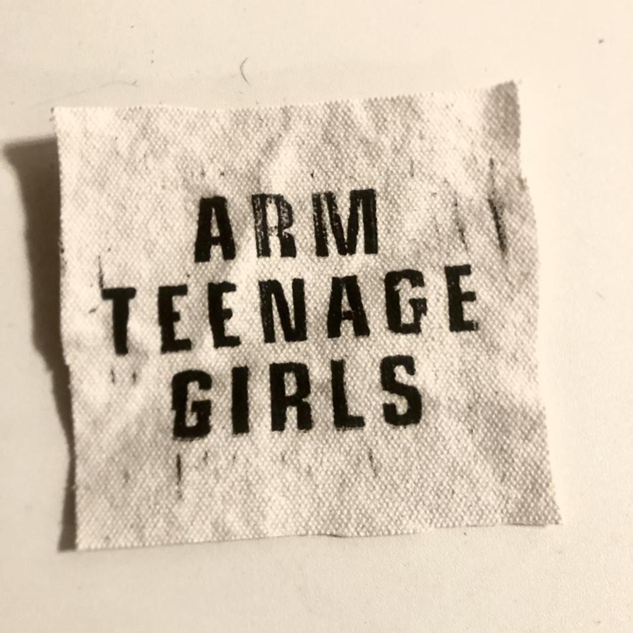 ARM TEENAGE GIRLS Canvas patch, hand printed the... - Depop