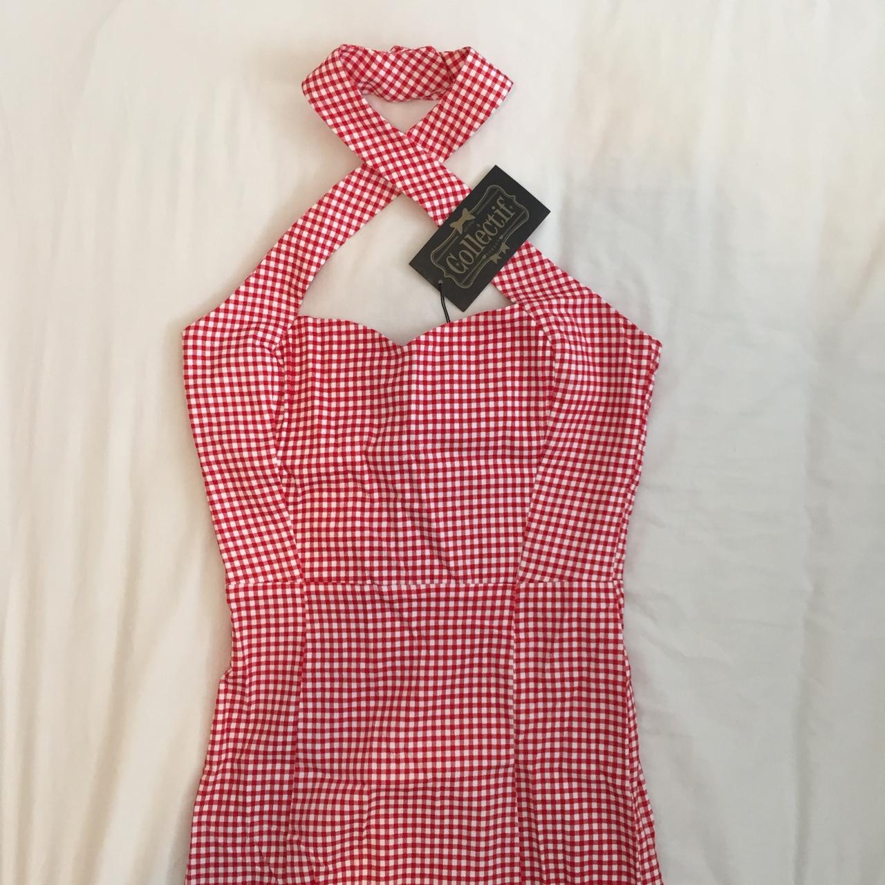 BNWT Penny Picnic Gingham Pencil Dress from... - Depop