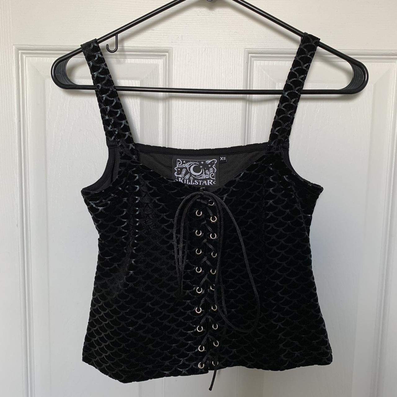 Killstar Women's Black Vest | Depop