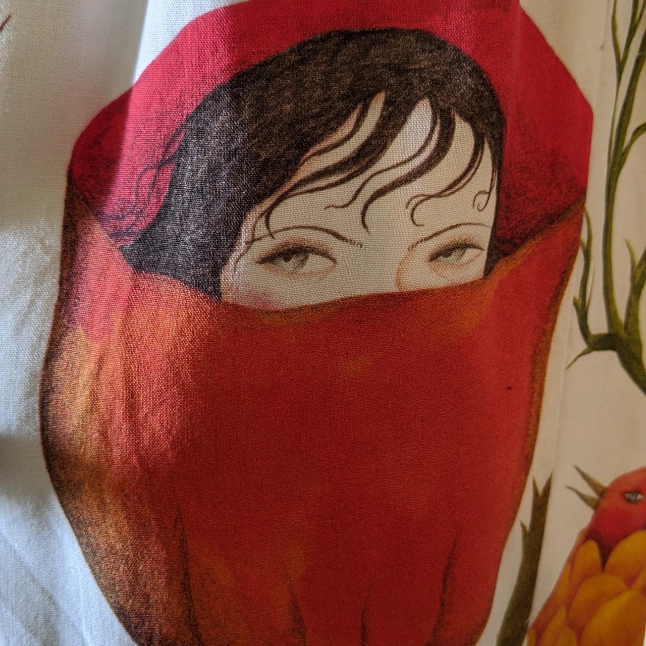 La Casita De Wendy white viscose skirt with a... - Depop