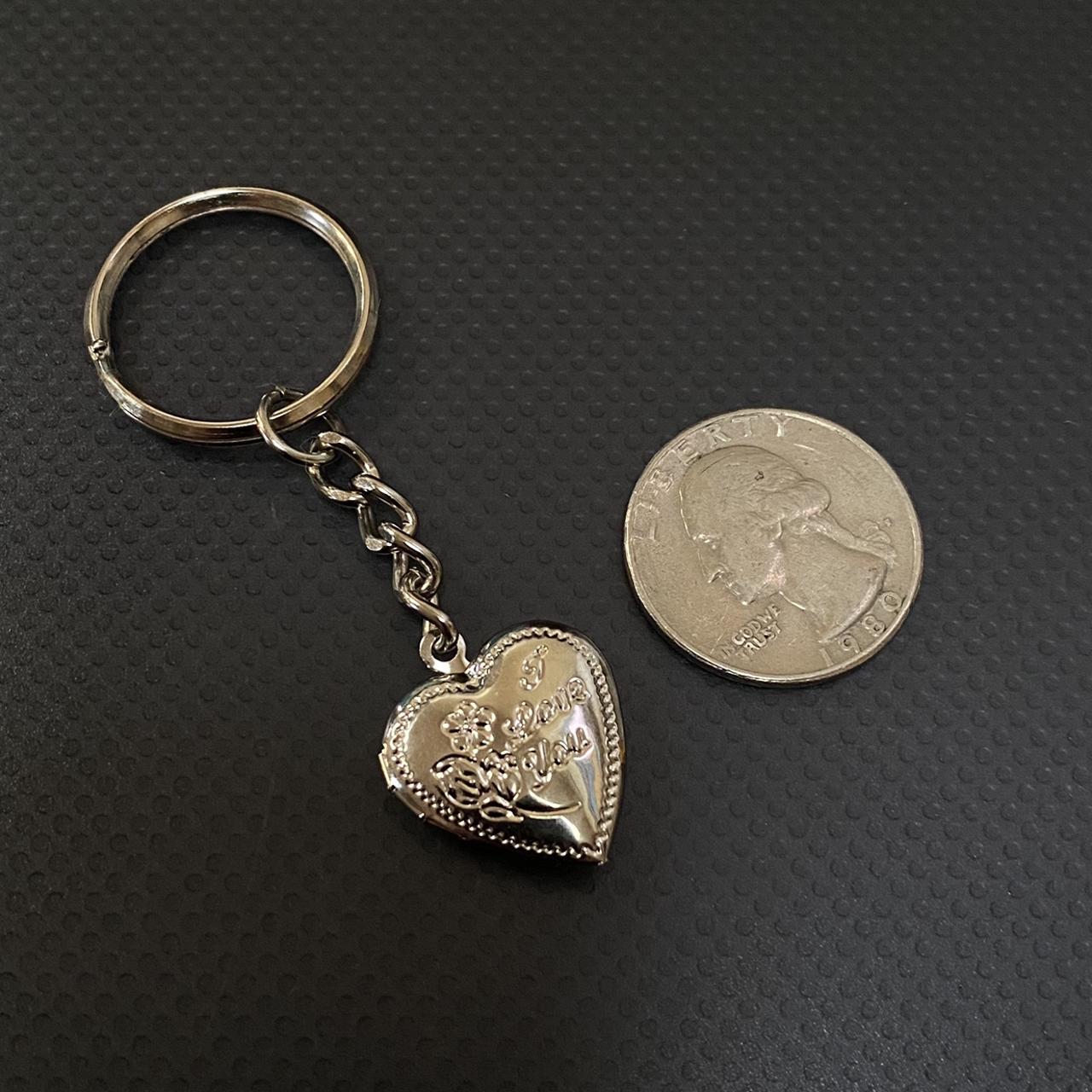 Heart locket keychain In Stock! Ships 1-2... - Depop