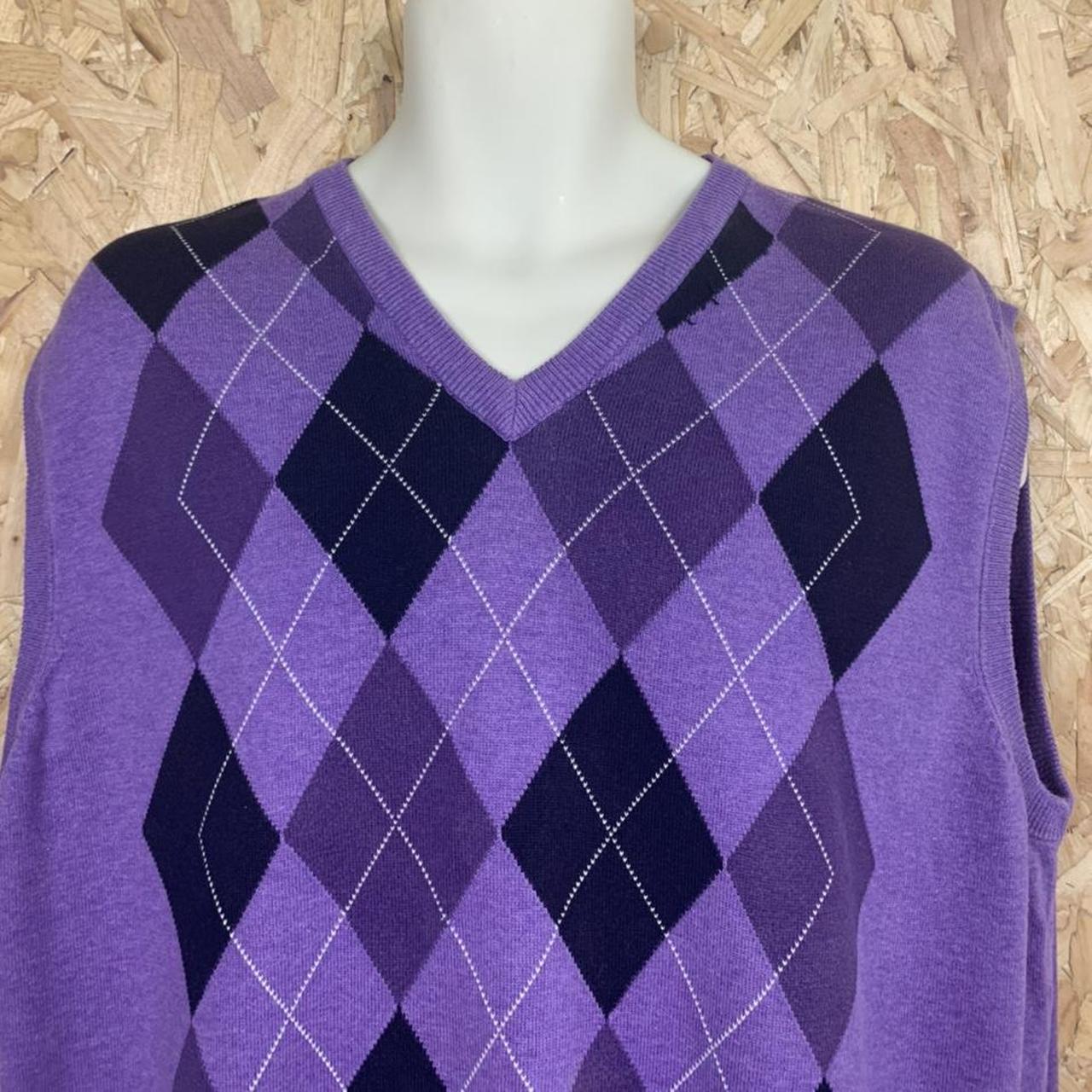 Argyle V Neck Jumper Lilac James Pringle v neck,... - Depop