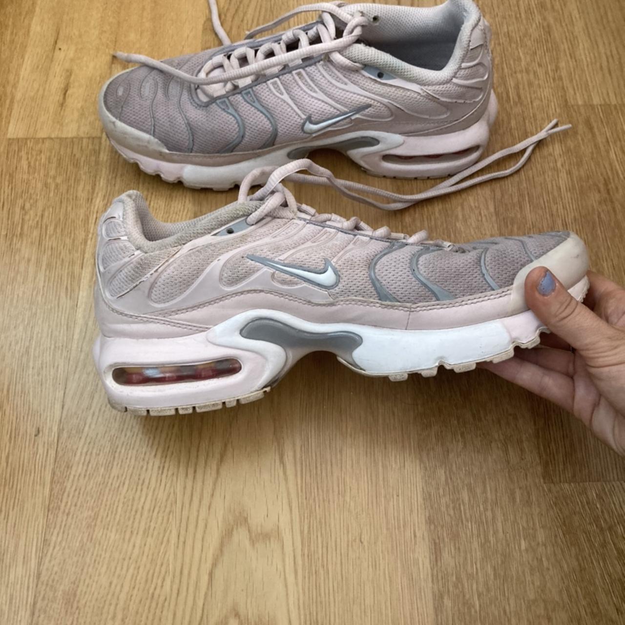 Nike tn baby pink trainers size 5.5 Slight signs of... - Depop