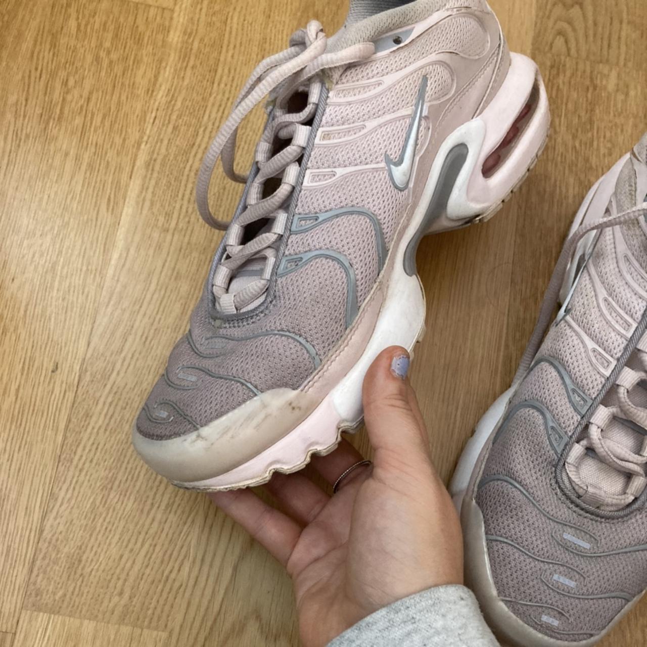 Nike tn baby pink trainers size 5.5 Slight signs of... - Depop