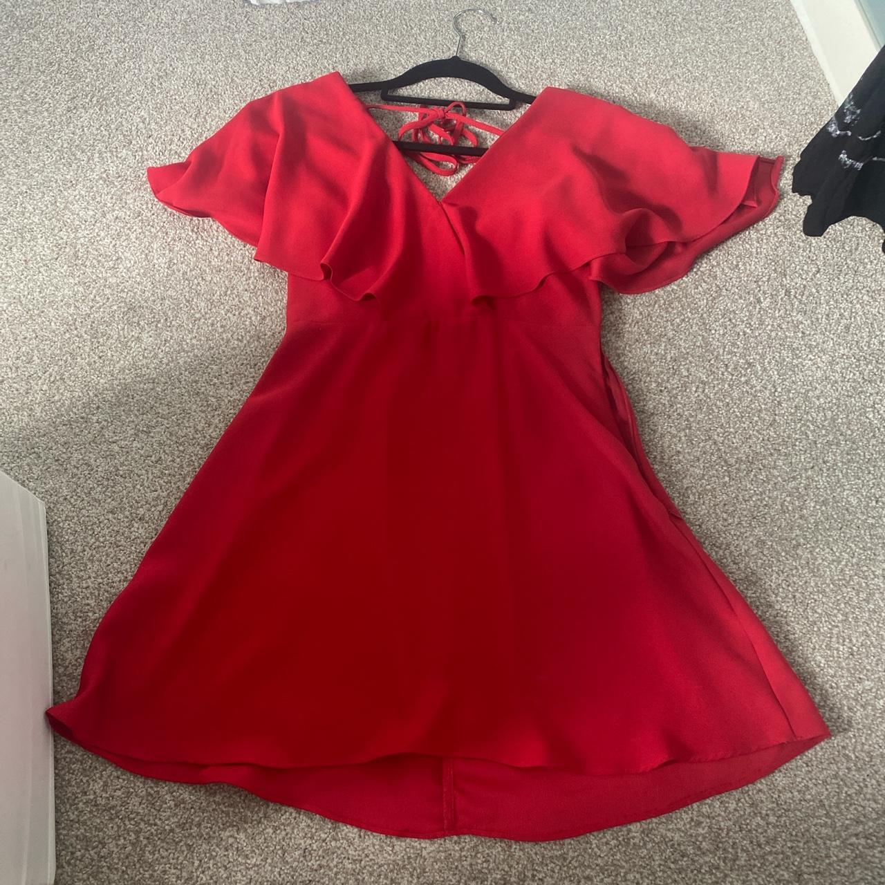 Really cute red dress. Great for weddings and... - Depop