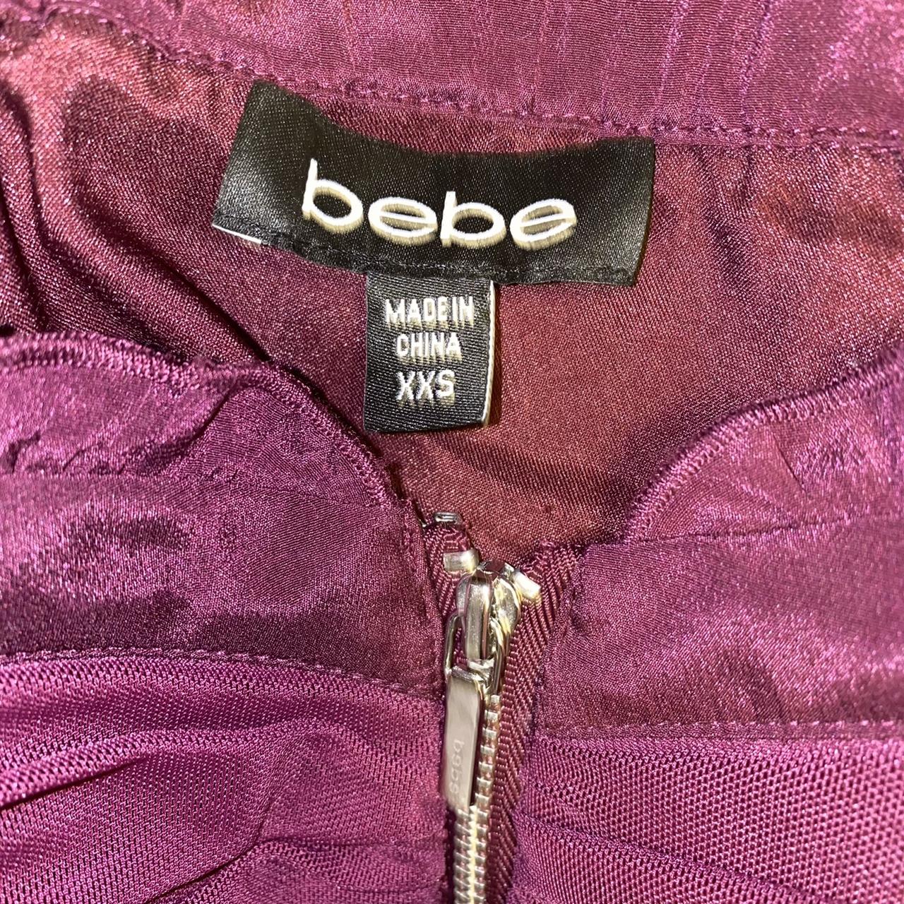 ֎Super chic bebe ruffle bustier corset strapless... - Depop