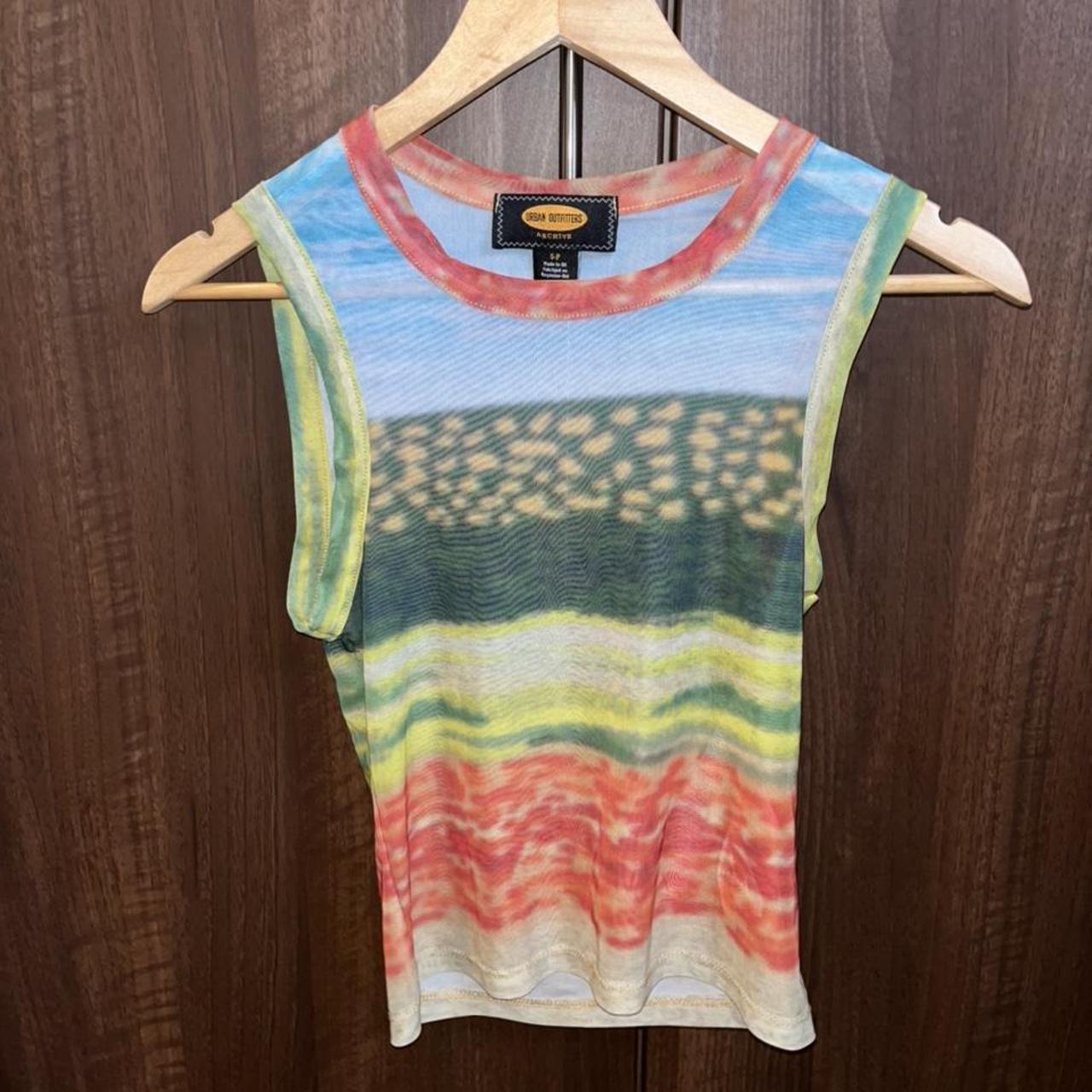 Urban outfitters mesh print top Perfect for... - Depop