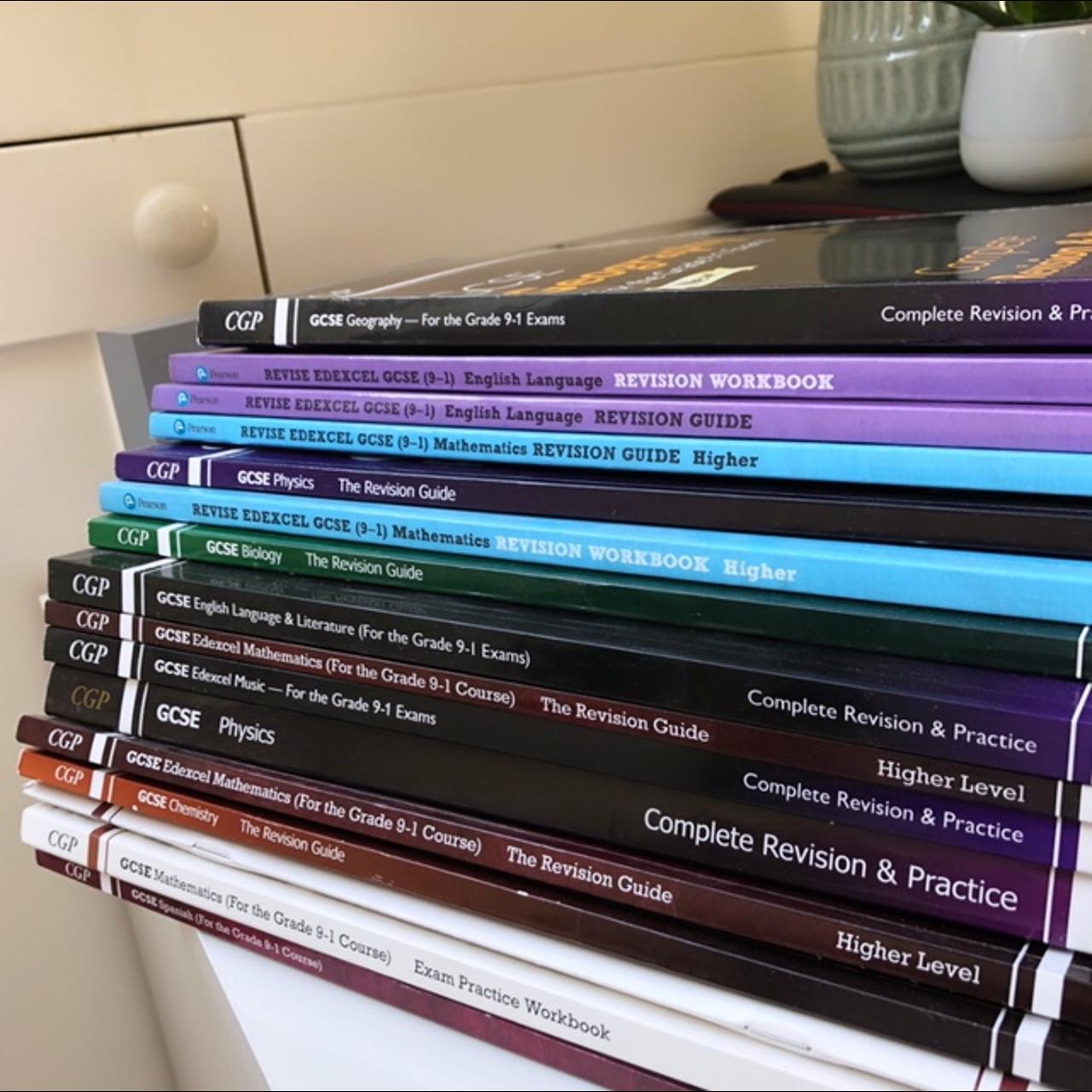 CGP AND EDEXCEL GCSE revision books. All in perfect... - Depop