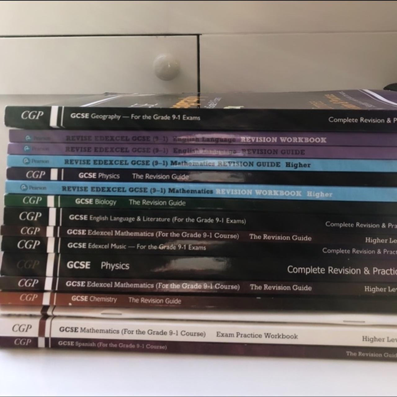 CGP AND EDEXCEL GCSE revision books. All in perfect... - Depop