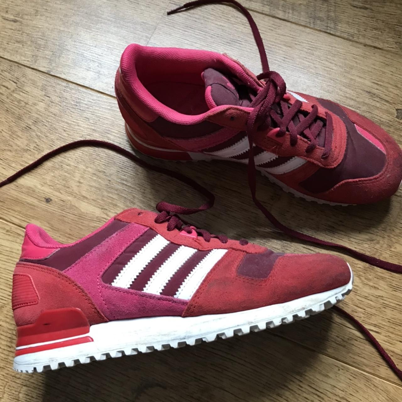 Adidas original trainers 🐙 pink / orange / red 🐙... - Depop