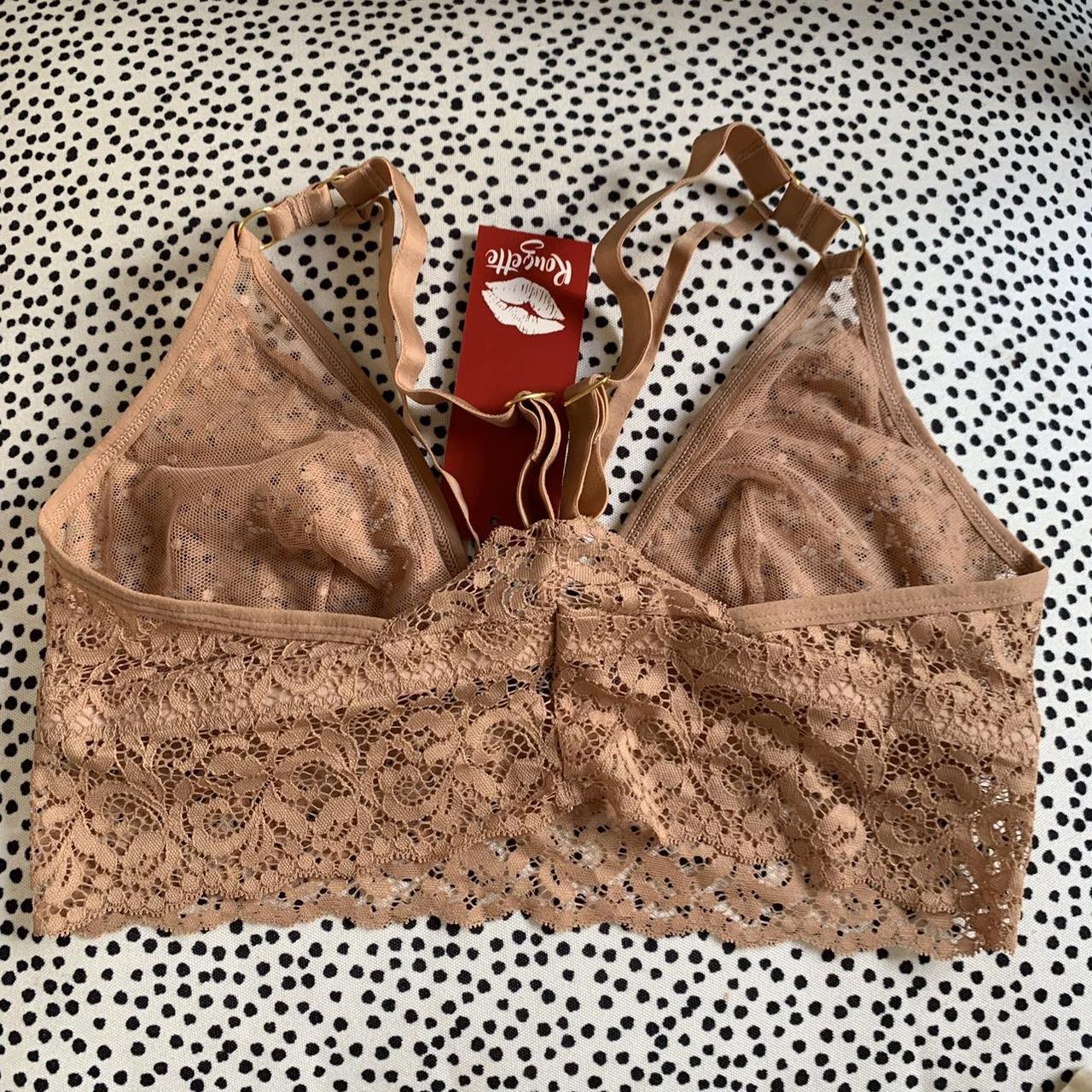 Tutti Rouge Women's Tan Bra | Depop