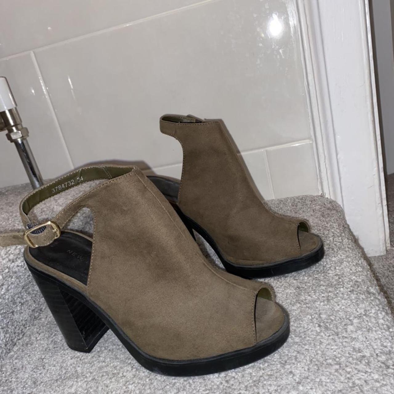 New look suede khaki ankle boot - Depop