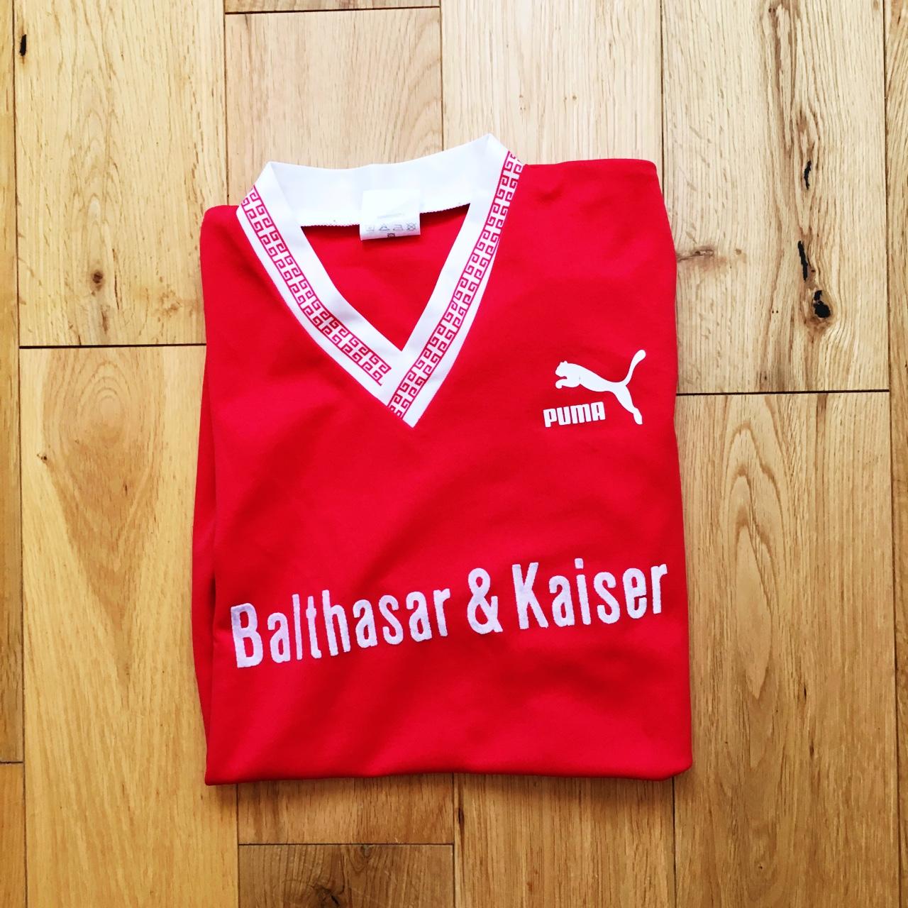 Retro Puma Football Shirt (good, used condition)... - Depop