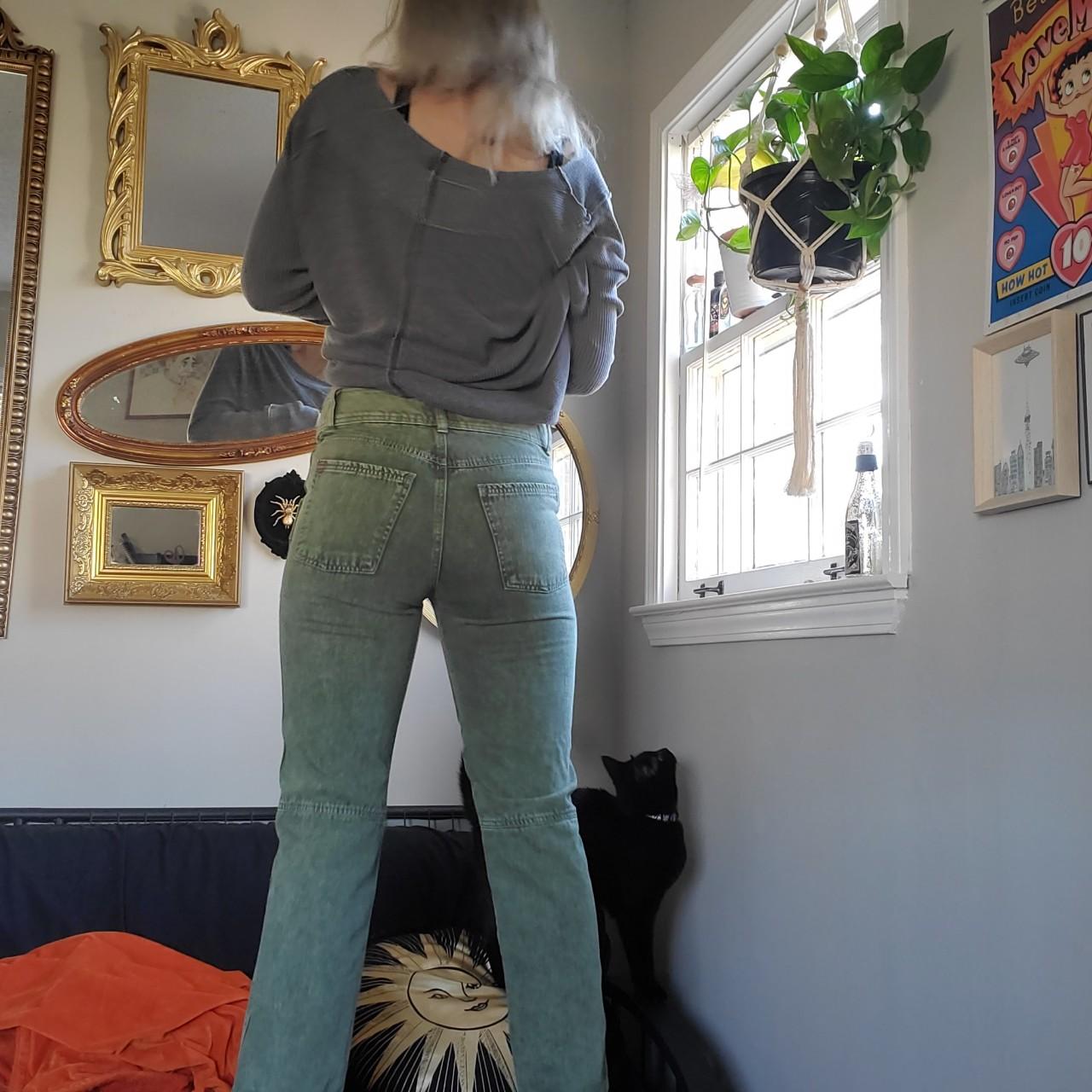 Washed green BDG denim pants. Super flattering and... - Depop