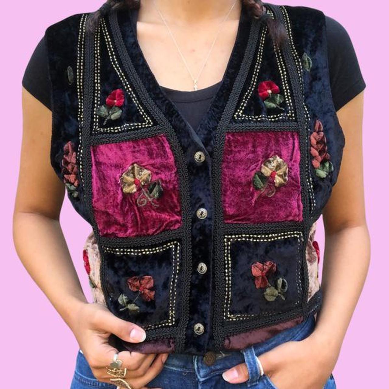 vintage dark colored 90s vest by White Stag that has... - Depop