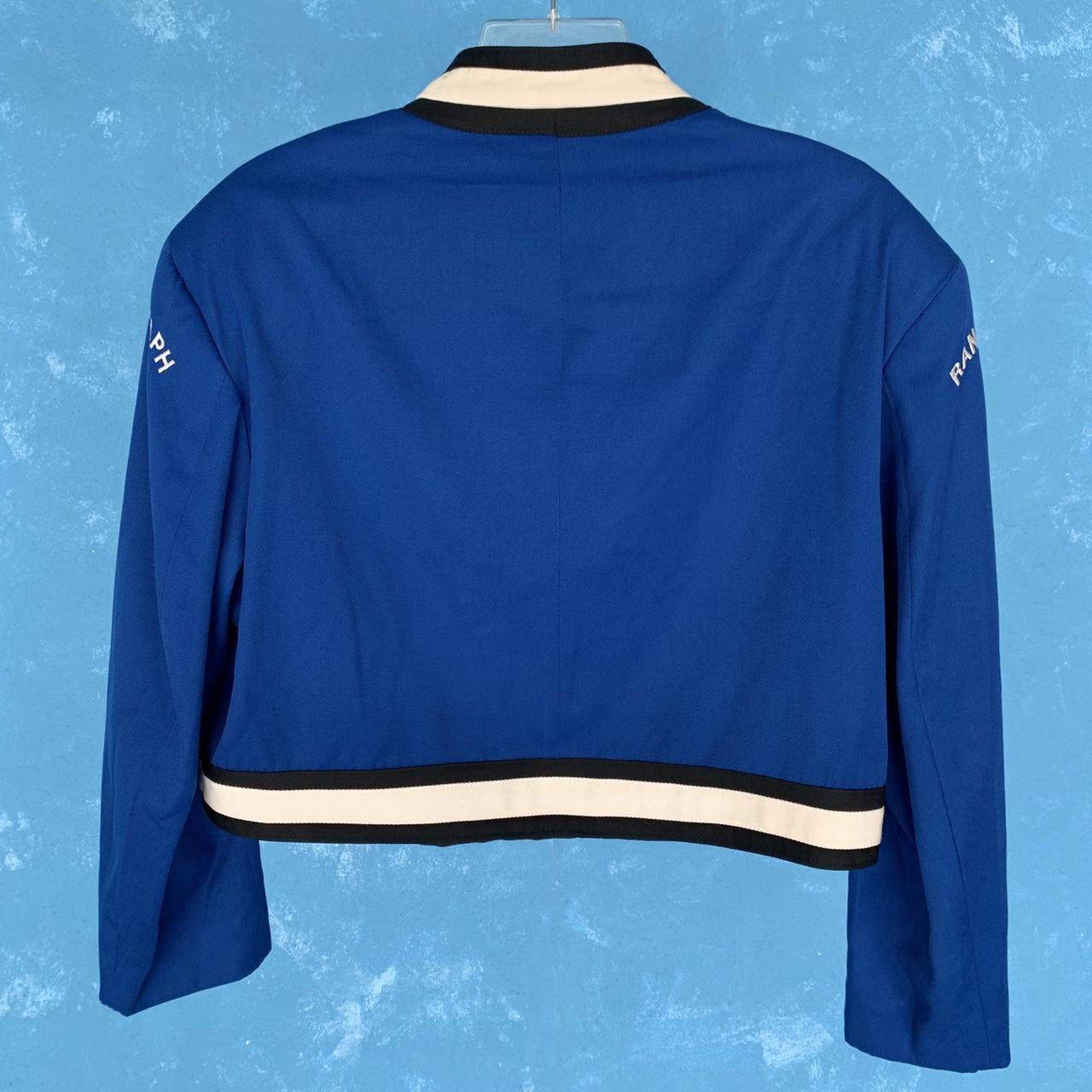 Blue Cropped Band Jacket 💙 Amazing real marching... - Depop