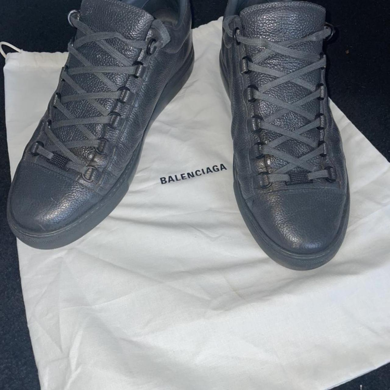 Balenciaga arena low grey , size 10 , paid £360 out... - Depop