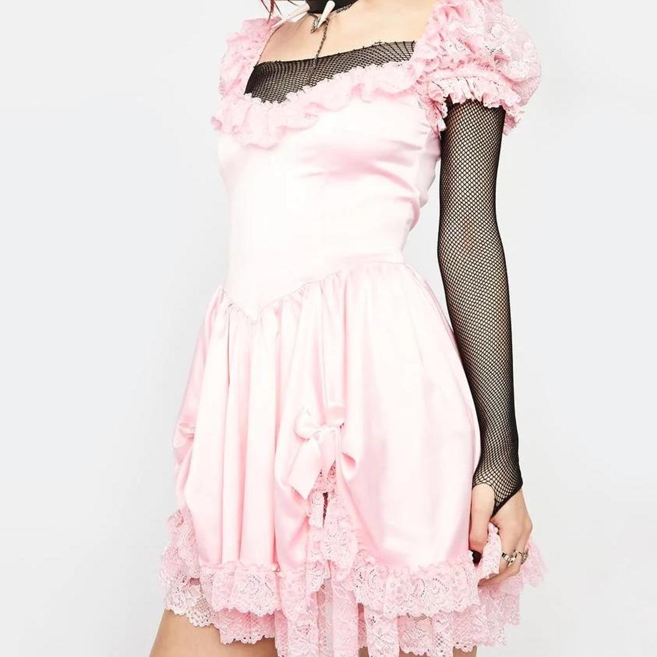 Bad meets Evil SATIN MINI DRESS from dollskill, i... - Depop