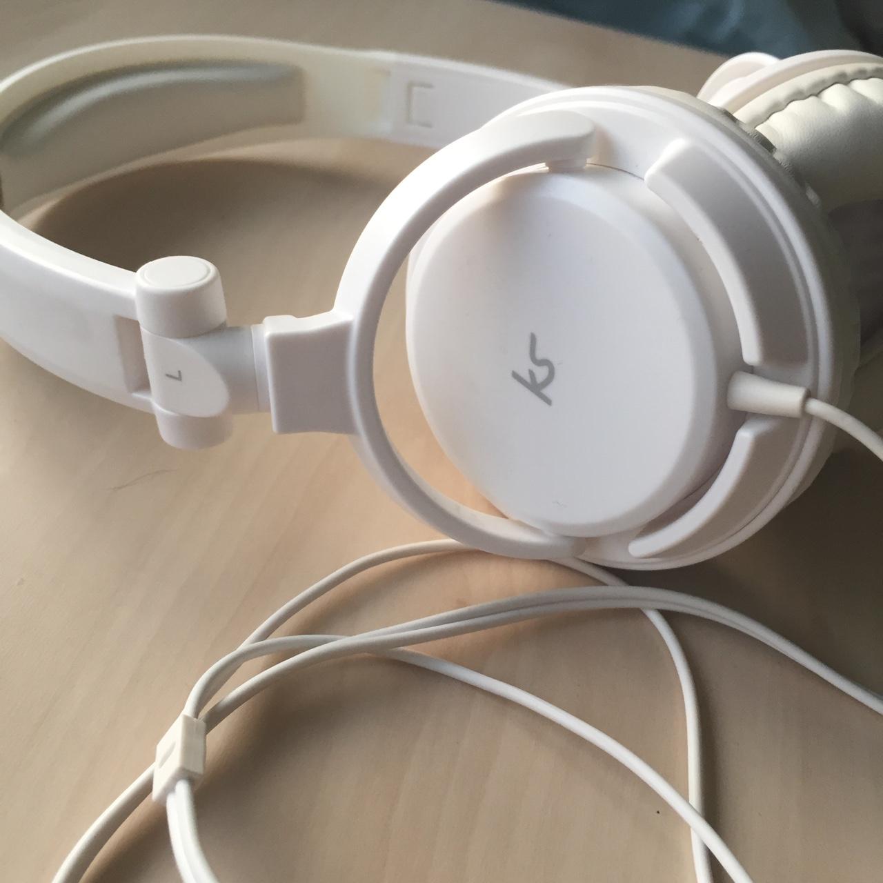 KS iD headphones in white! Never been used as I got... - Depop