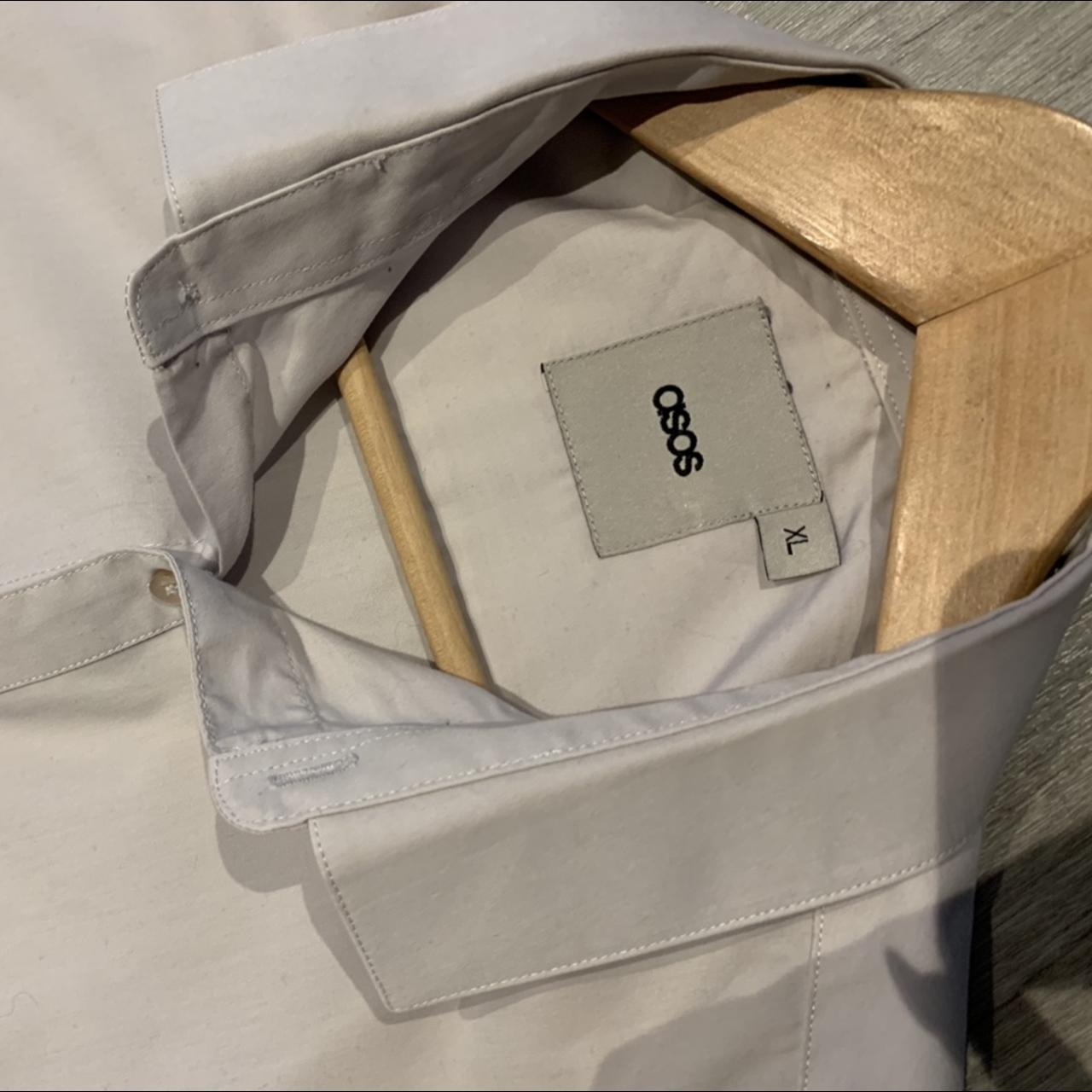 Men’s light grey Asos shirt - XL (worn once - great... - Depop
