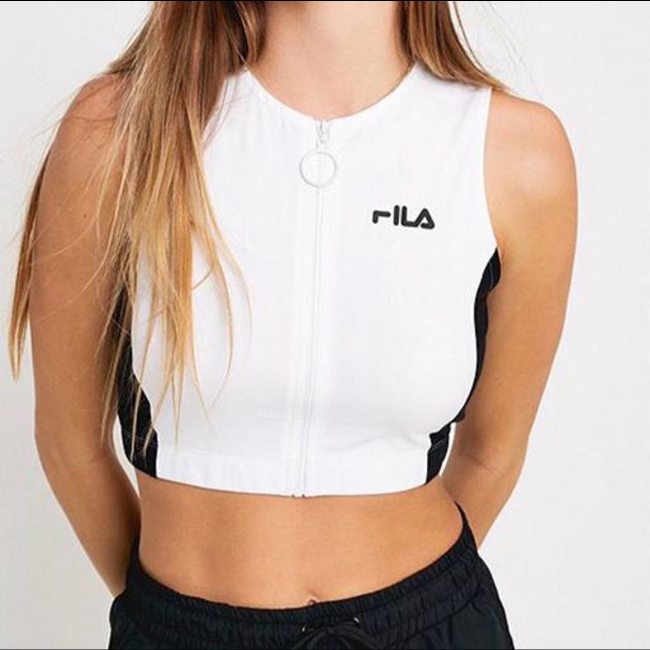 Fila Perilla zip through crop vest So comfy and... - Depop