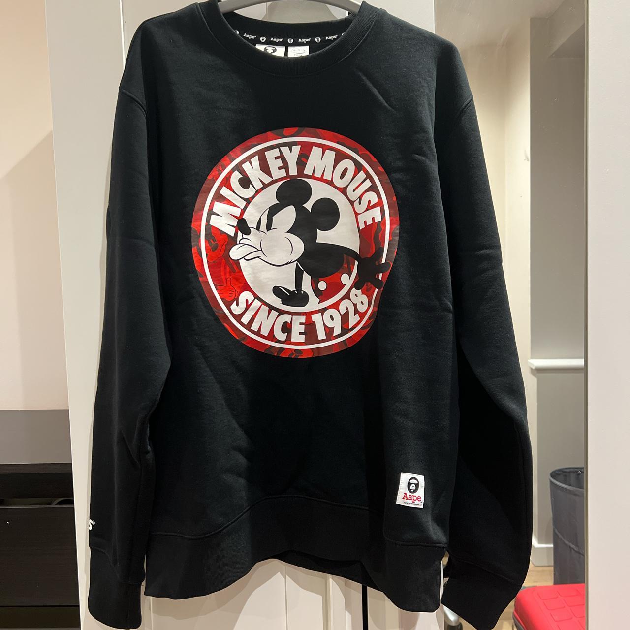 Aape Disney Mickey collab jumper Size L but slim... | Depop