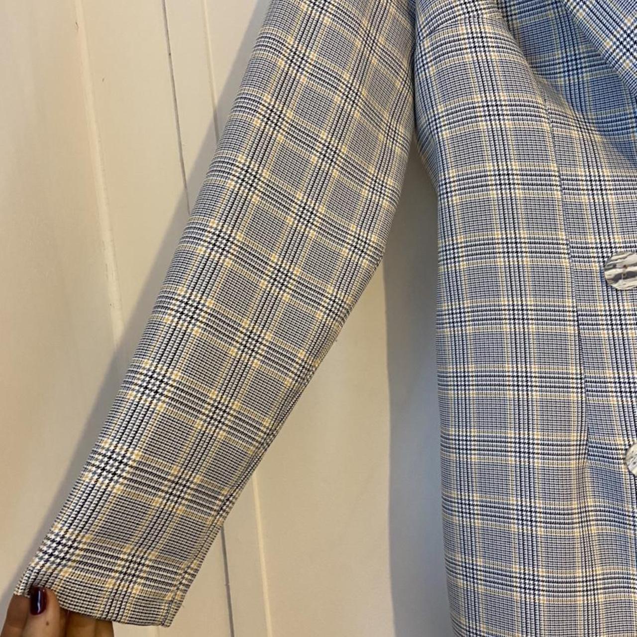 Checked blazer from ASOS, can also been worn as a... - Depop