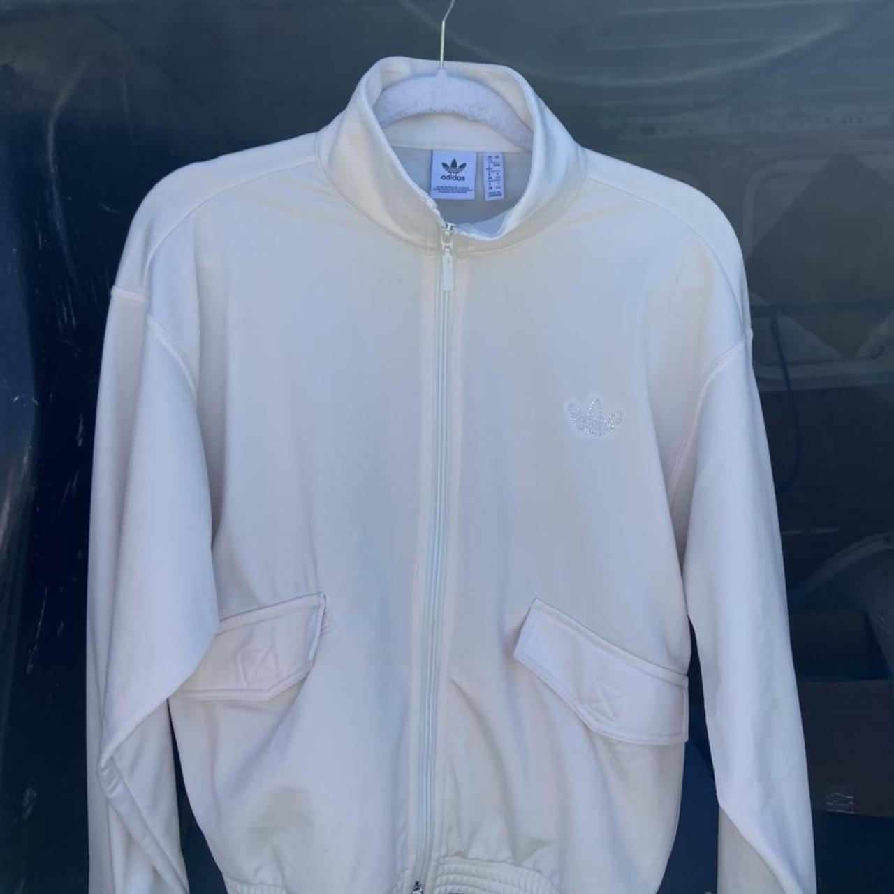 Adidas rhinestone badge jacket Super cute and... - Depop