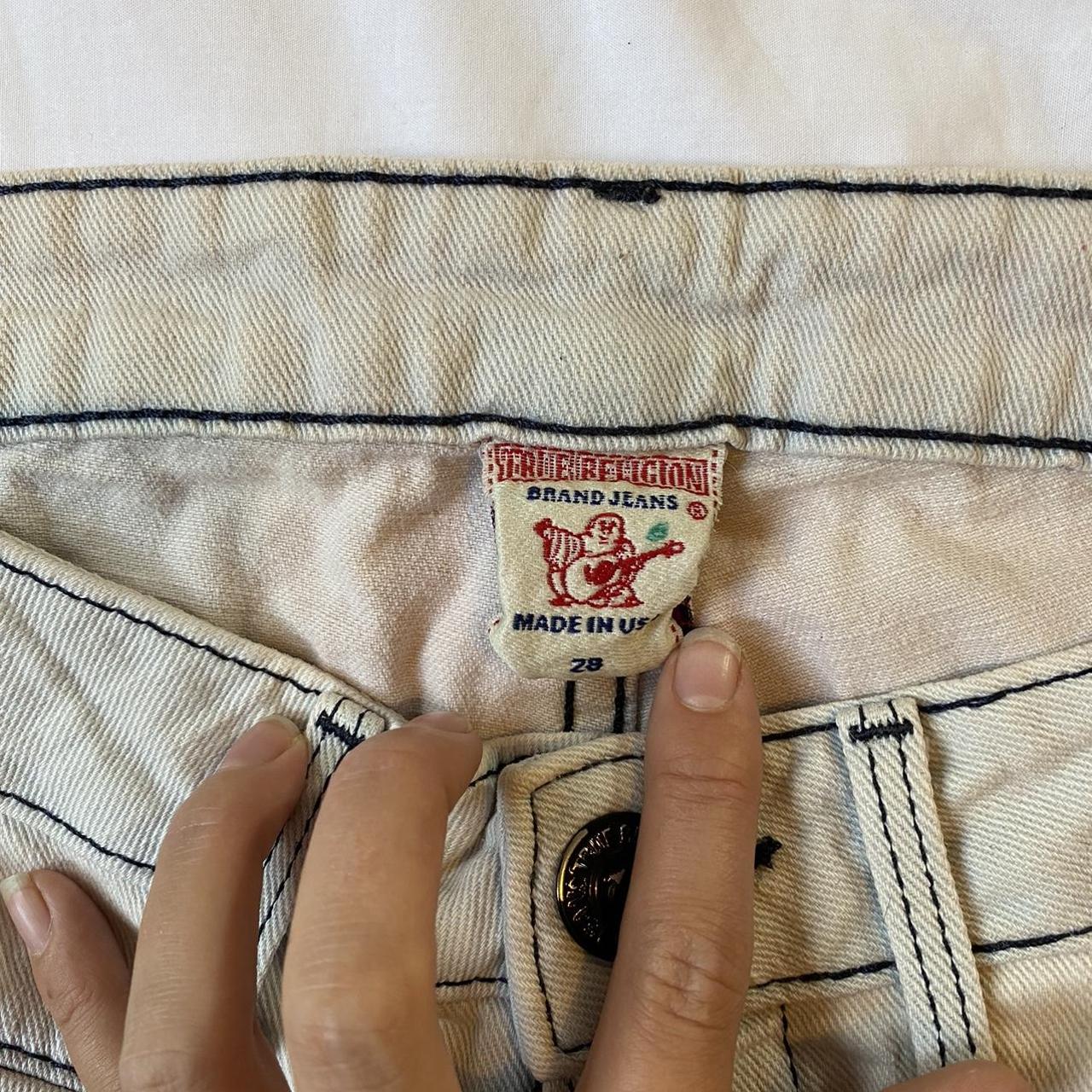 TRUE RELIGION cream flared jeans! Never seen... - Depop