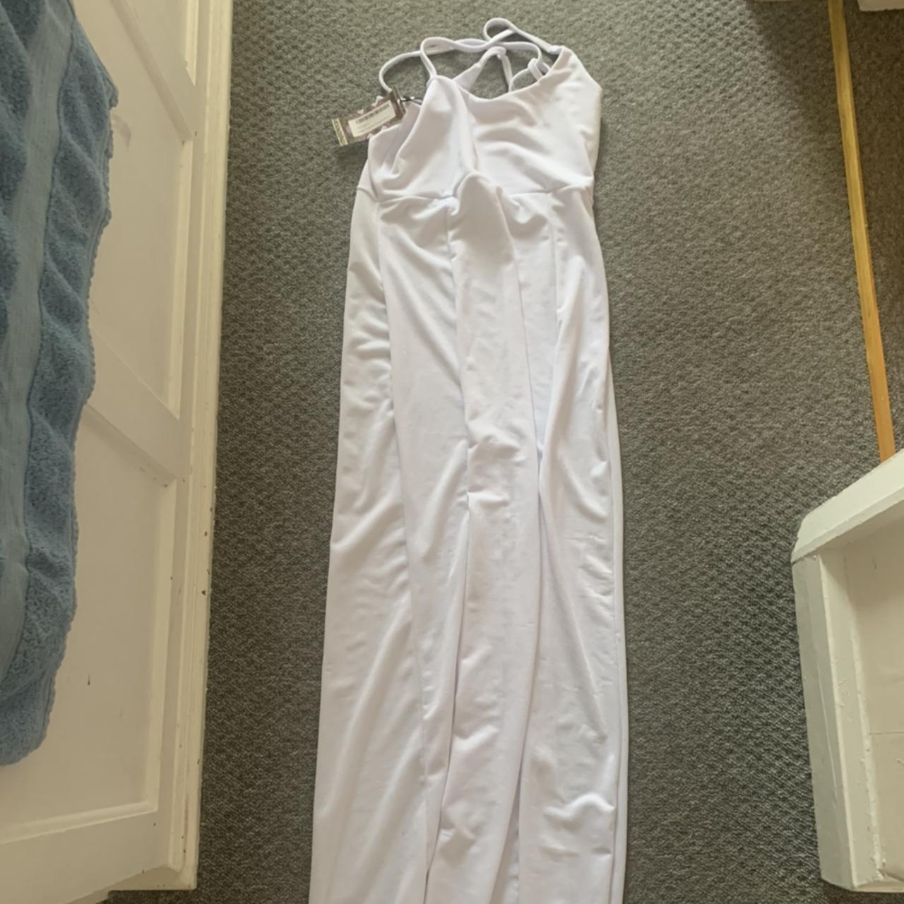 Boohoo Women's White Dress | Depop