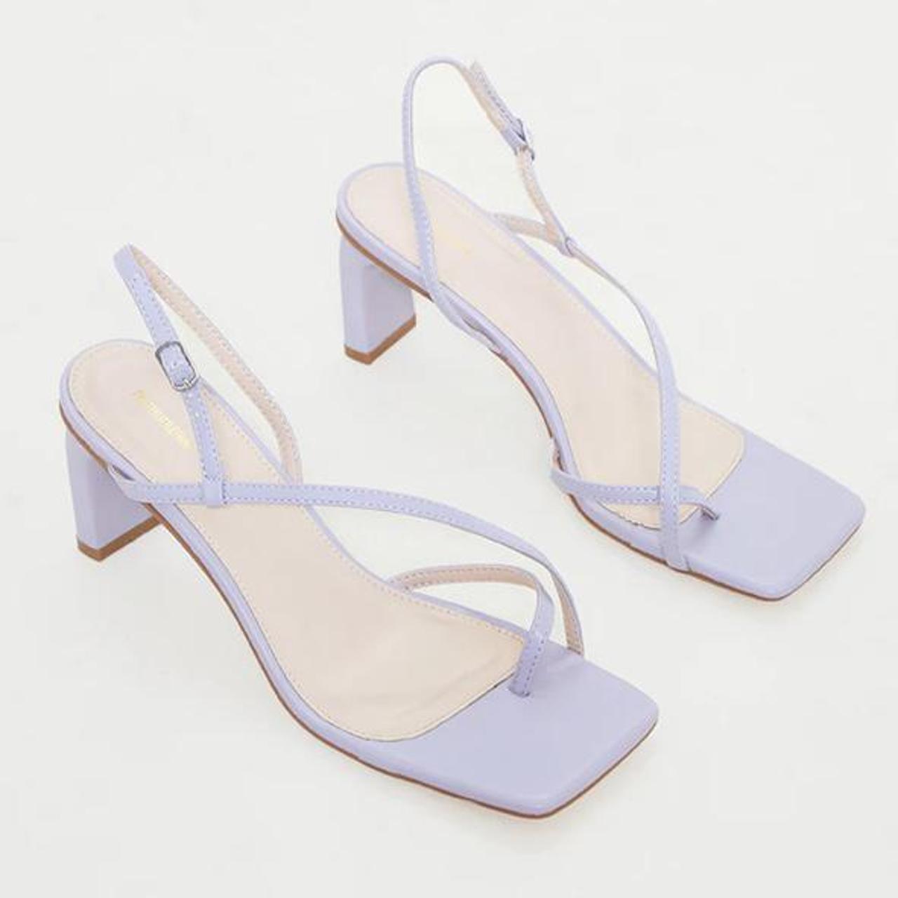 Pretty little thing lilac heels Worn once for a few... - Depop