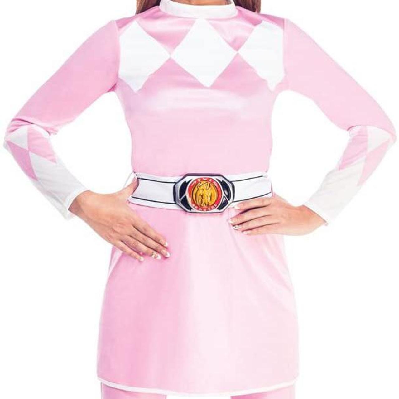 Fancy Dress / Pink Power Ranger Costume / Size 6-8 /... - Depop