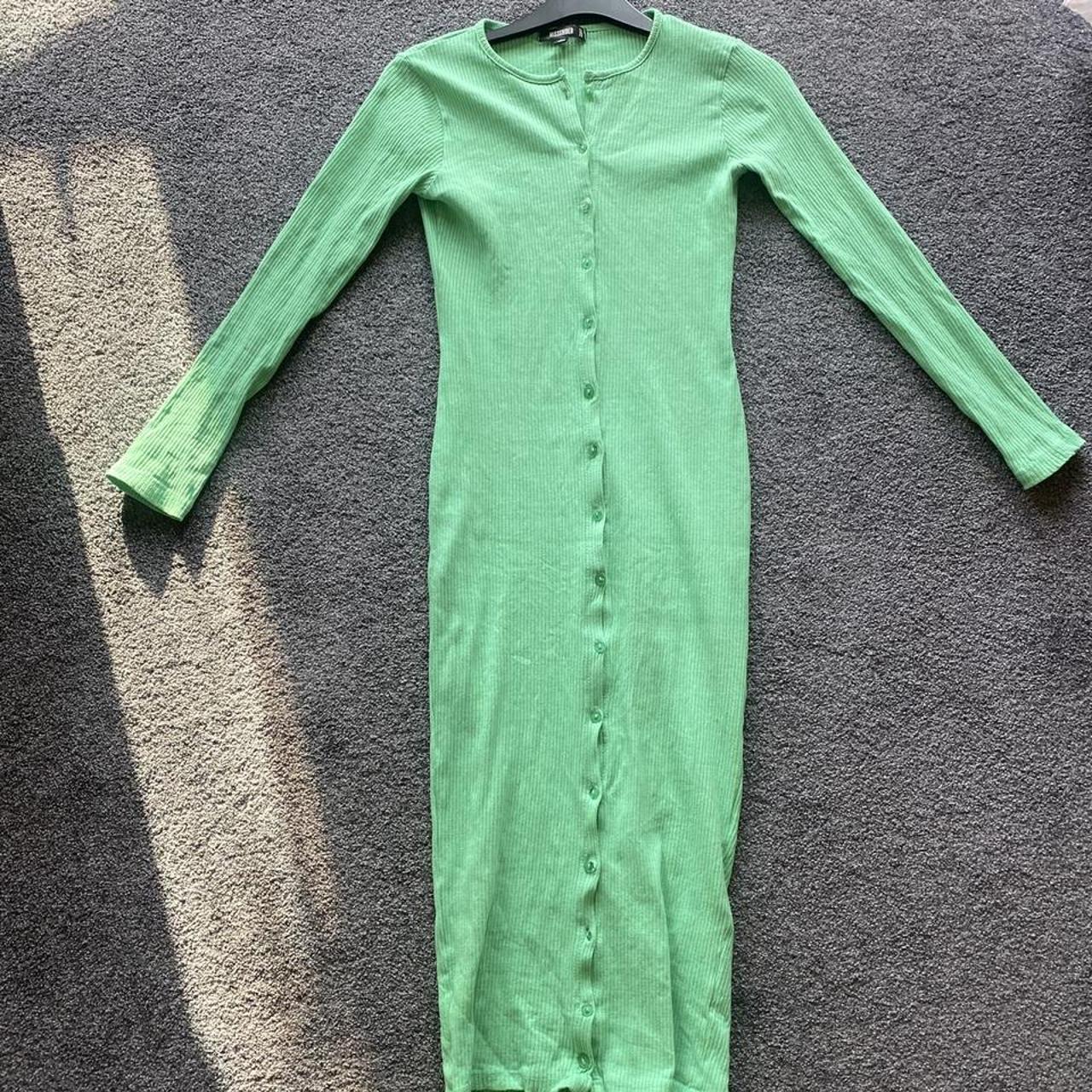 Missguided Women's Green Dress | Depop